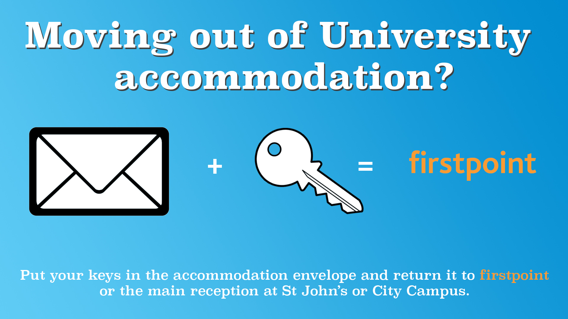 Returning accommodation keys – firstpoint