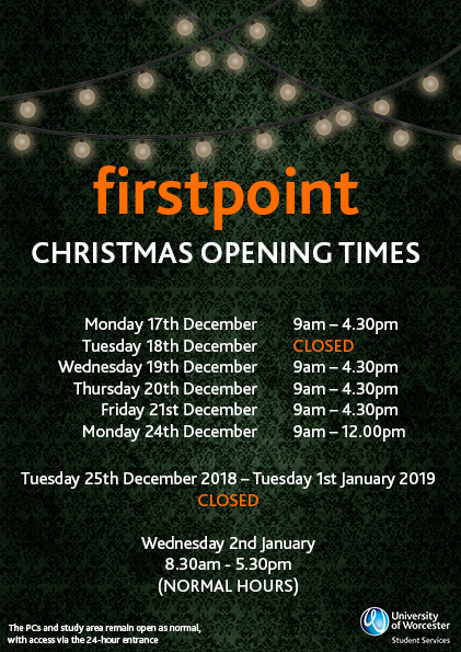 firstpoint Christmas Closures – firstpoint