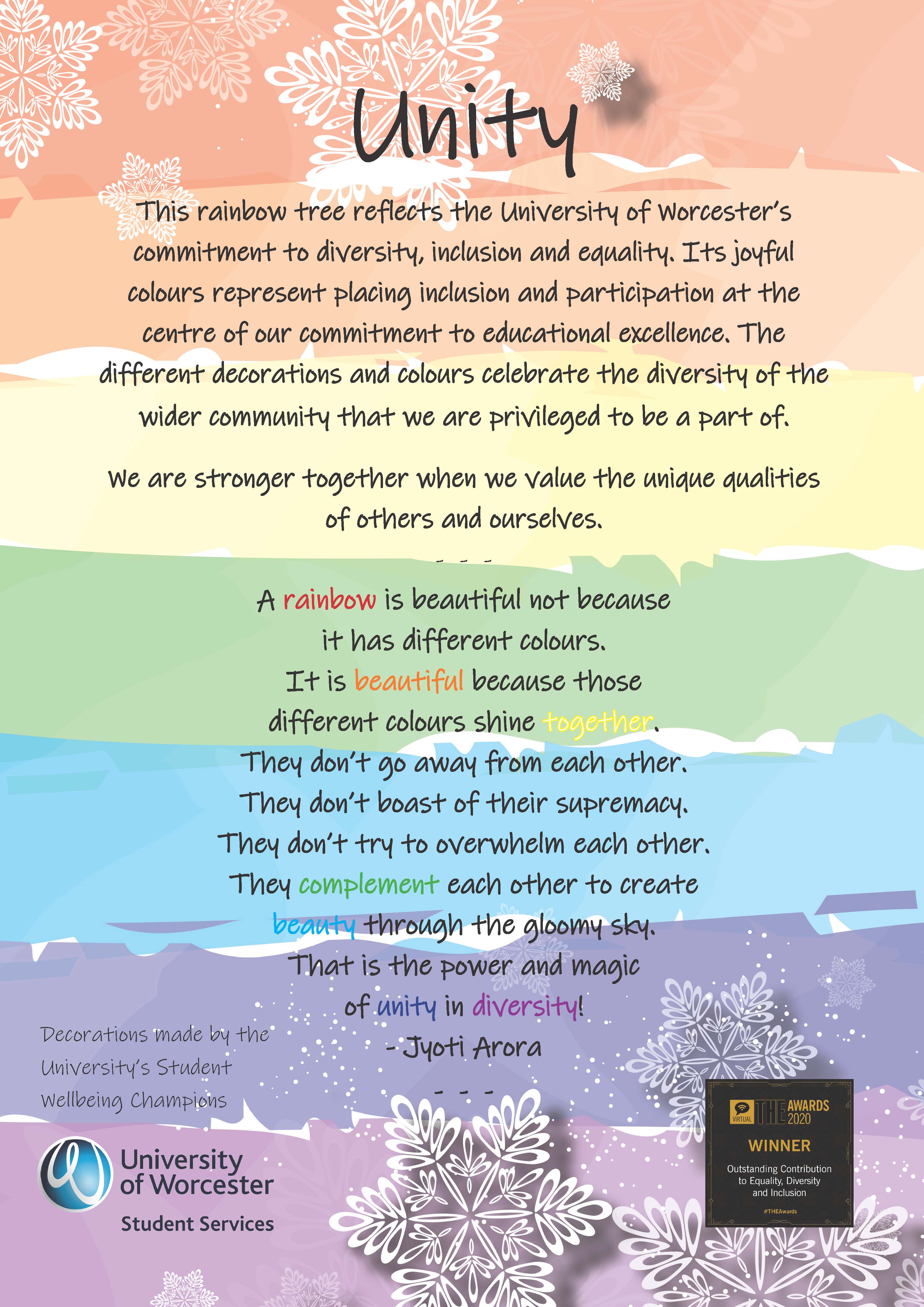 University’s Unity Tree 2020 – firstpoint